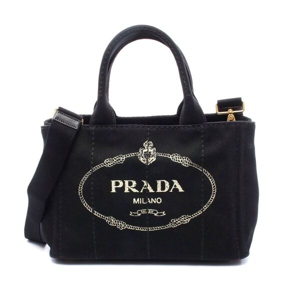 Prada | Bags | Prada Canapa Canvas Tote Bag | Poshmark